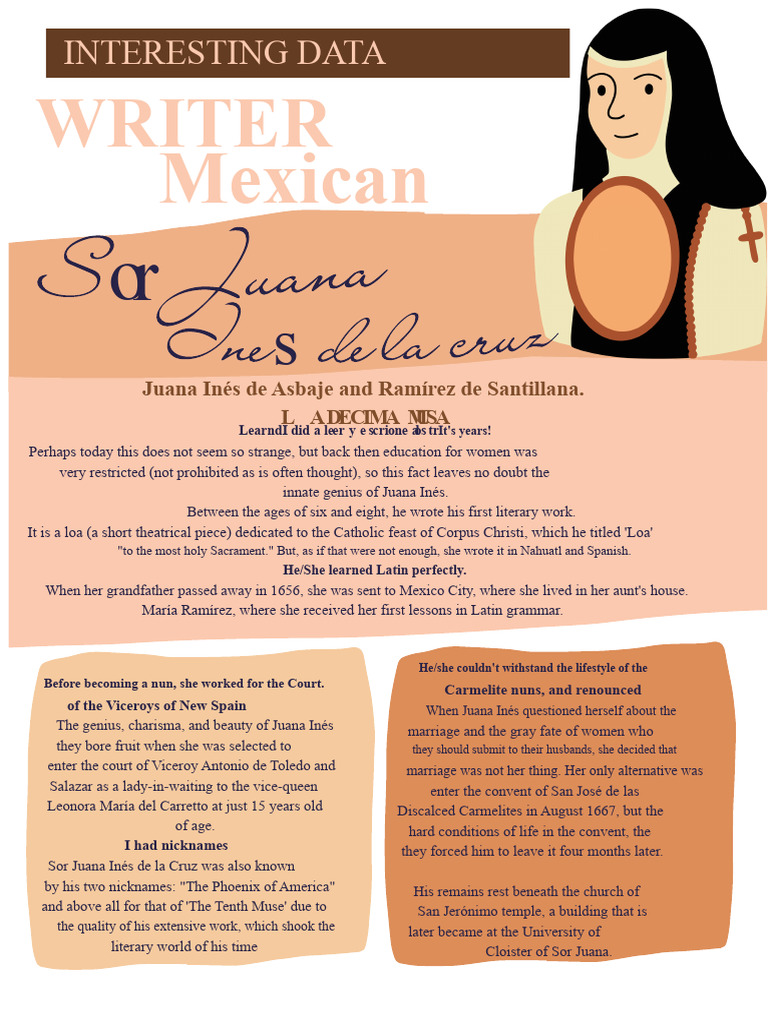 Biography of Sor Juana Inés de La Cruz | PDF