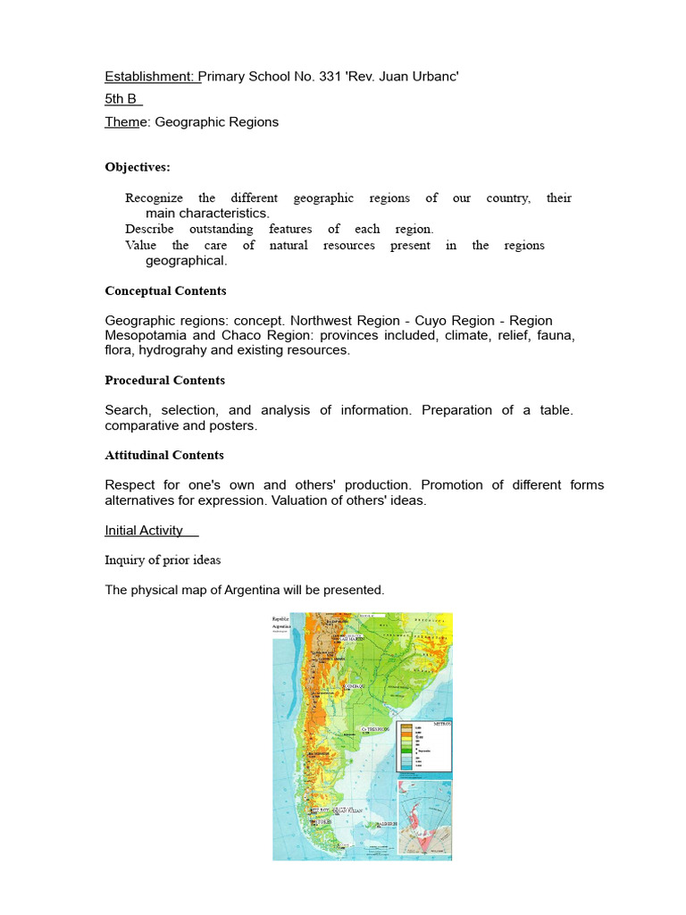 Social Studies Lesson Plan | PDF | Rain | Mountains