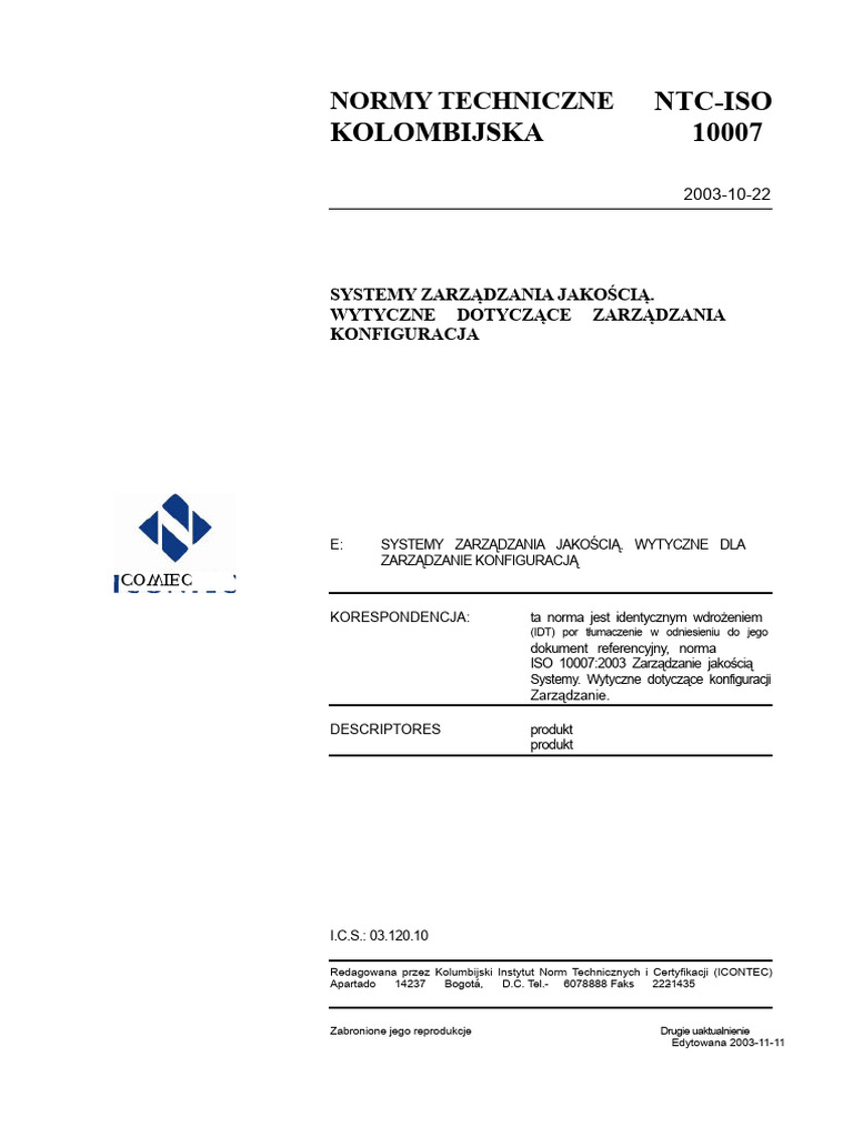 11.NTC Iso 10007 | PDF