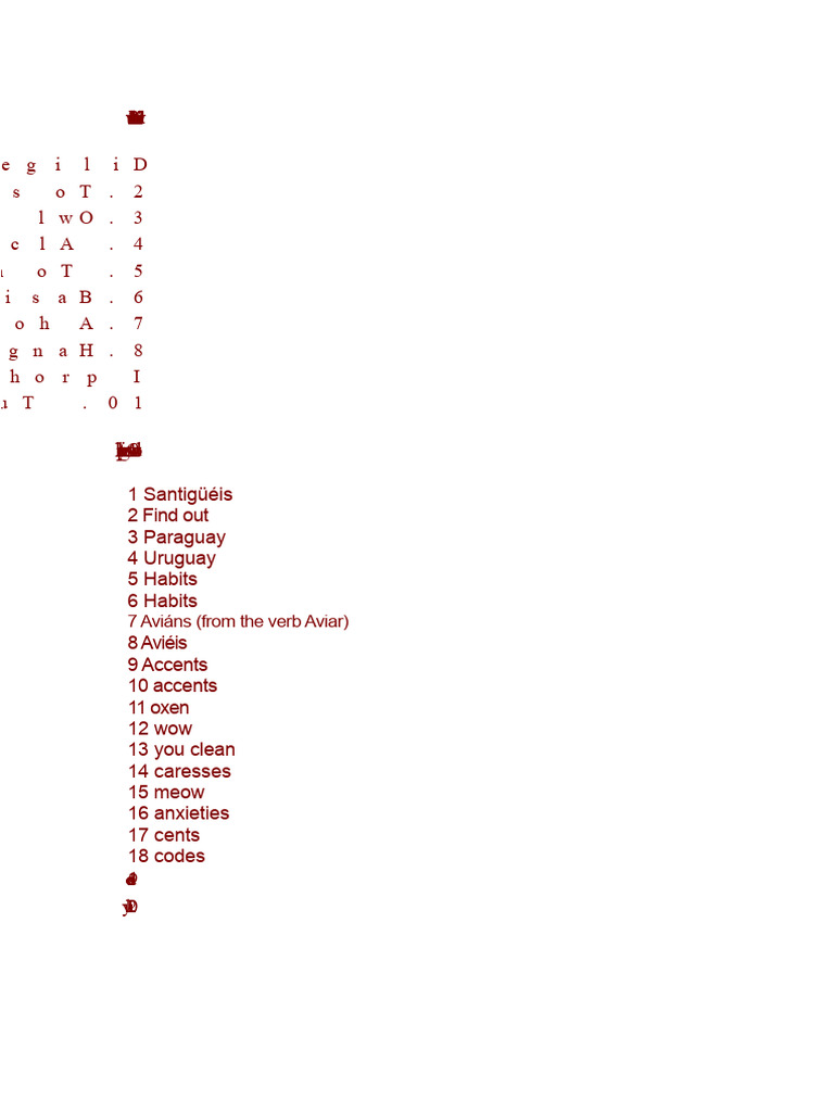 10 Words With Hiatus | PDF