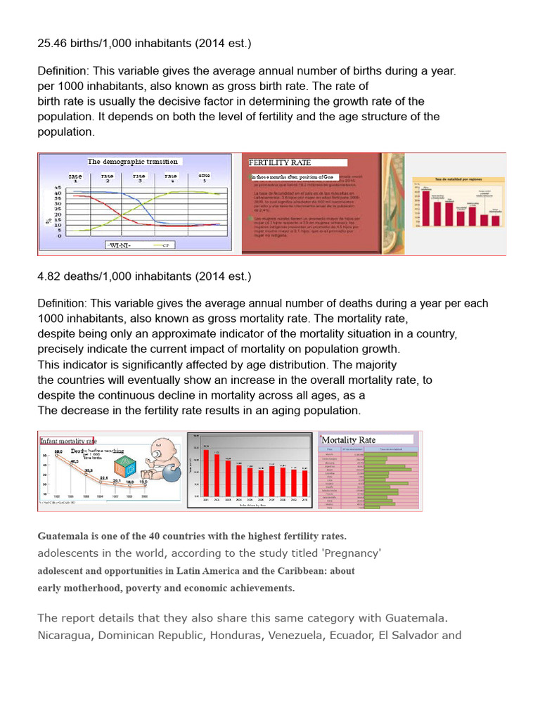 Birth Rate | PDF | Birth Rate | Latin America
