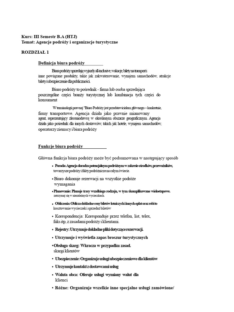 Notatki Z Trzeciego Semestru | PDF