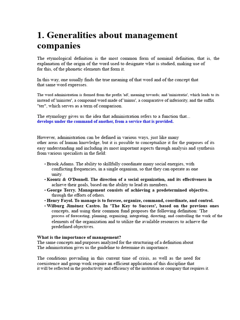 Understanding Management Principles | PDF | System | Goal