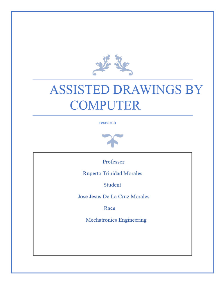 Computer-Aided Drawings | PDF | Technical Drawing