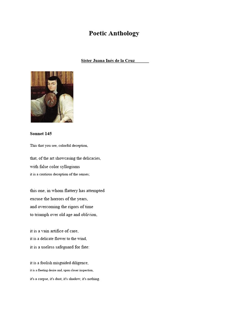 Sor Juana's Sonnet Reflections on Time | PDF | Poetry | Metre (Poetry)