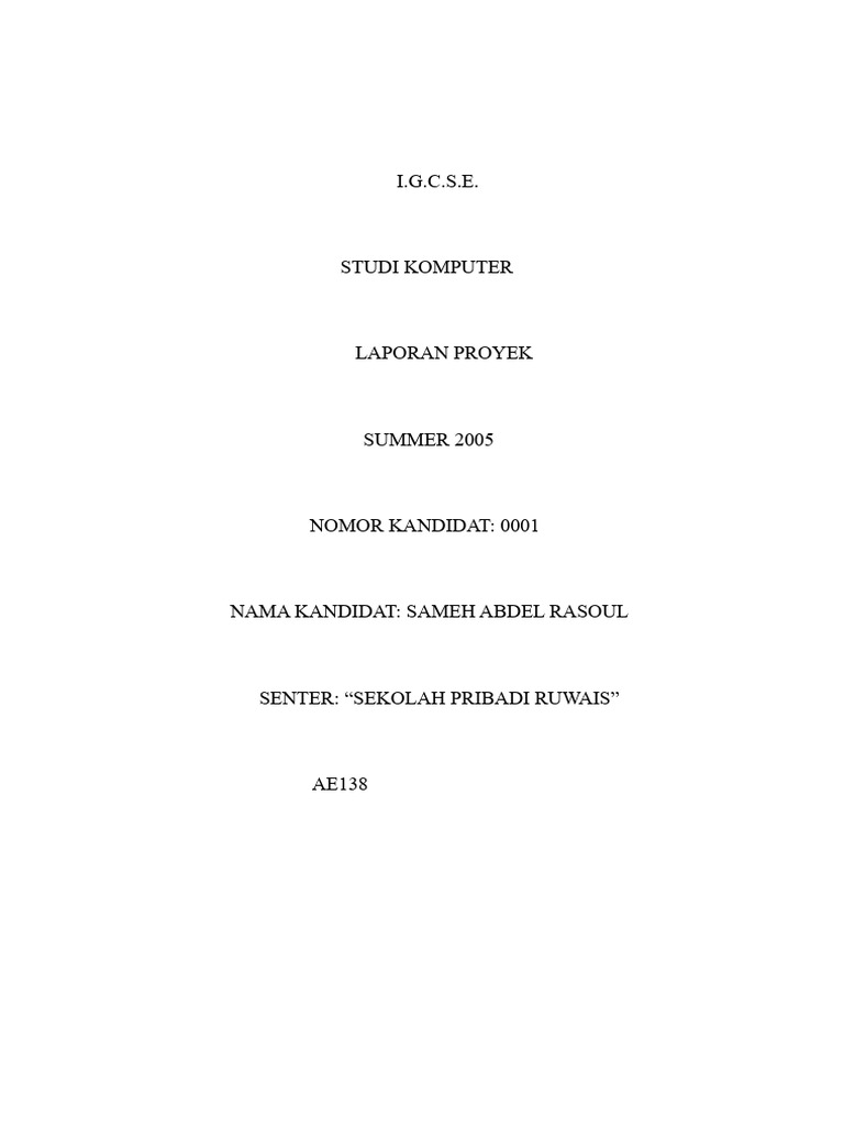 Solusi Sistem Database Klinik Ruwais | PDF