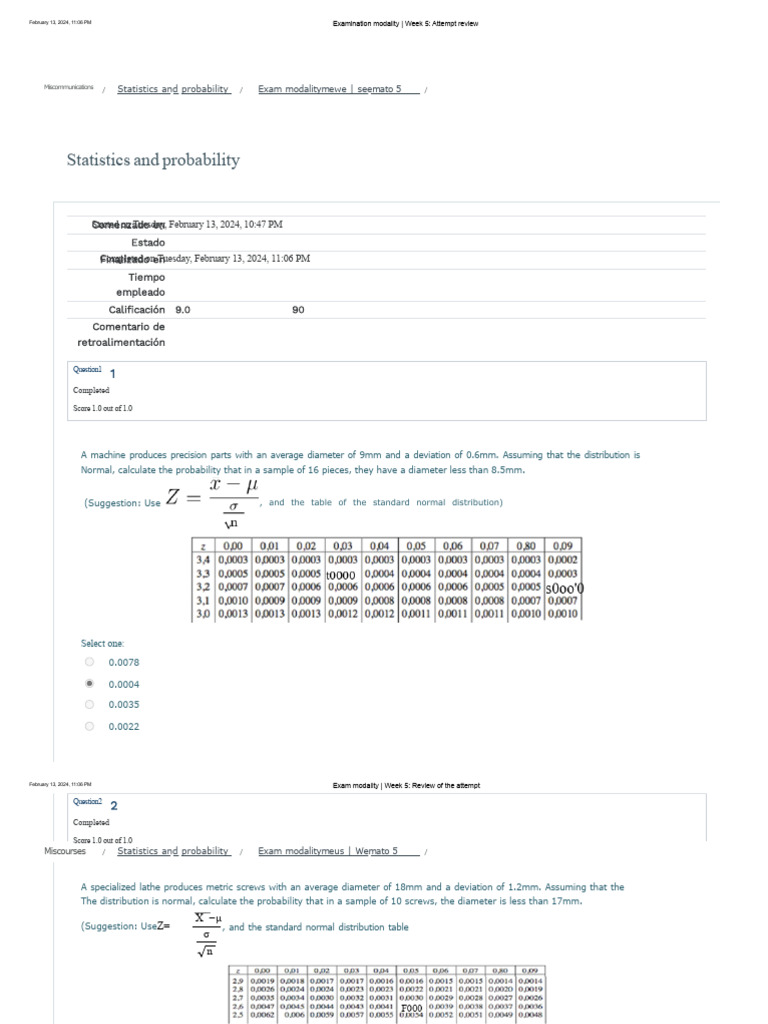 Week 5 Statistics Exam Review | PDF | Standard Deviation | Sampling ...