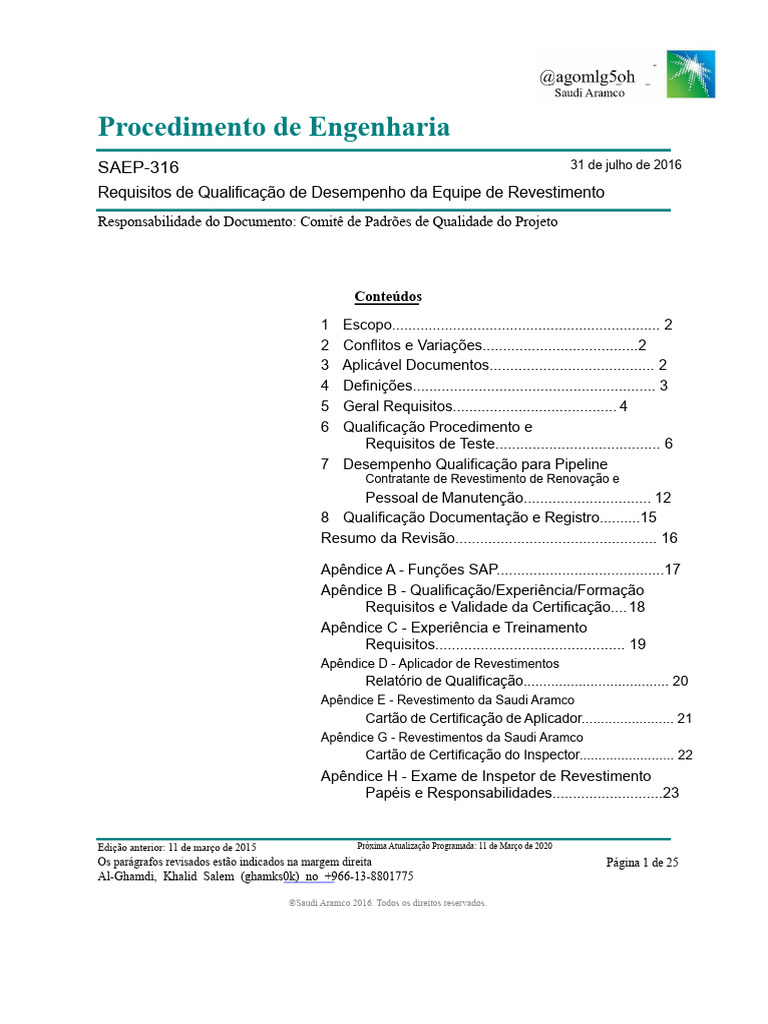 @CoatingBook - SAEP 316 2016 | PDF | Umidade | Engenharia