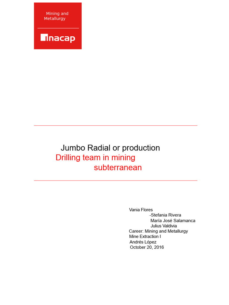 Jumbo Radial Simba | PDF | Drill | Drilling