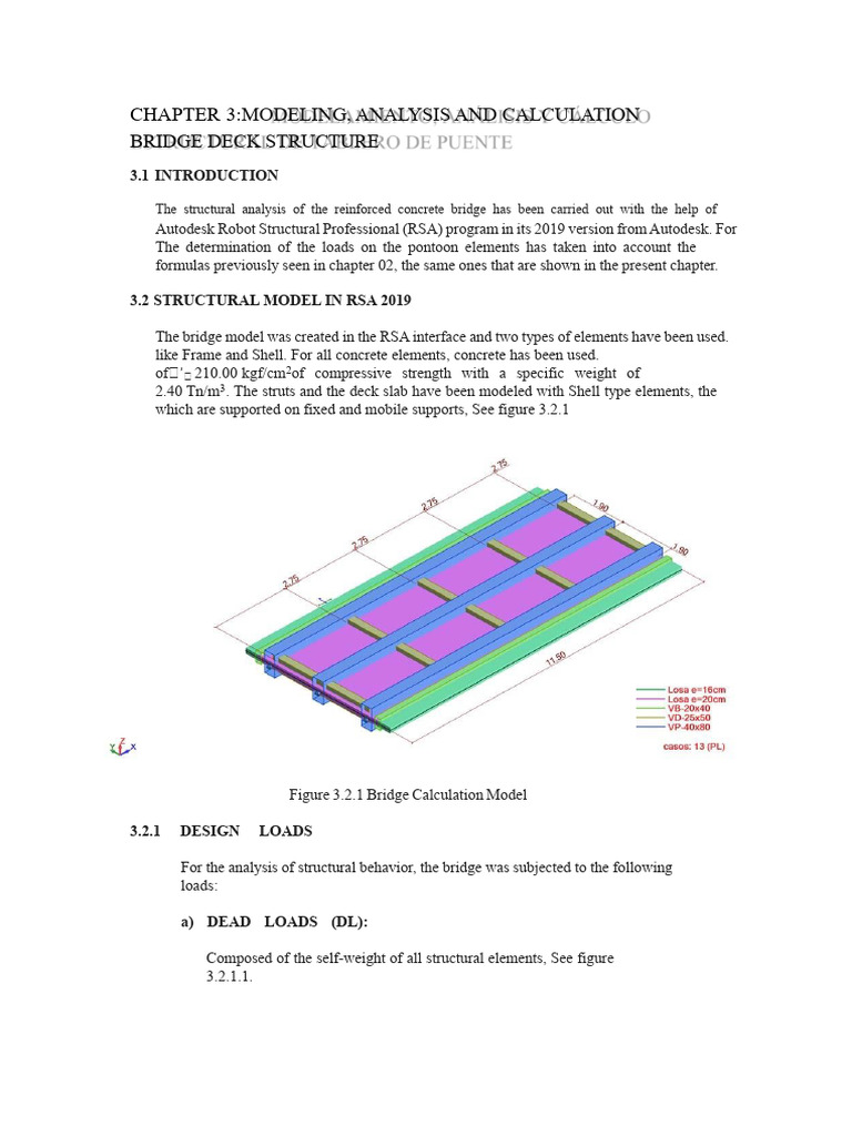 Structural Analysis of A Slab Beam Bridge | PDF | Bending | Structural Load