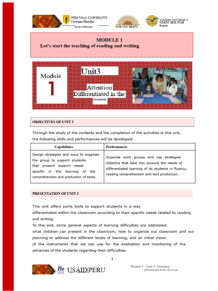 Differentiated Attention in The Classroom | PDF | Reading Comprehension ...