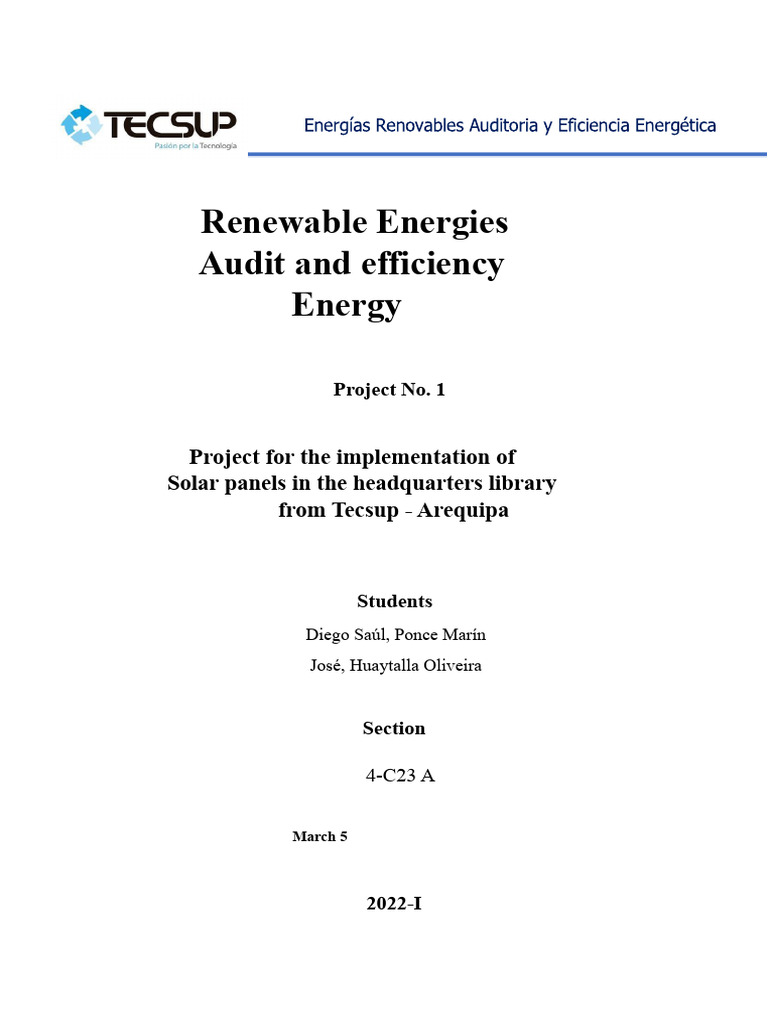 Renewable Energy Report | PDF | Solar Cell | Photovoltaics
