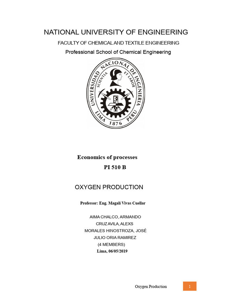 Oxygen Production | PDF | Oxygen | Adsorption