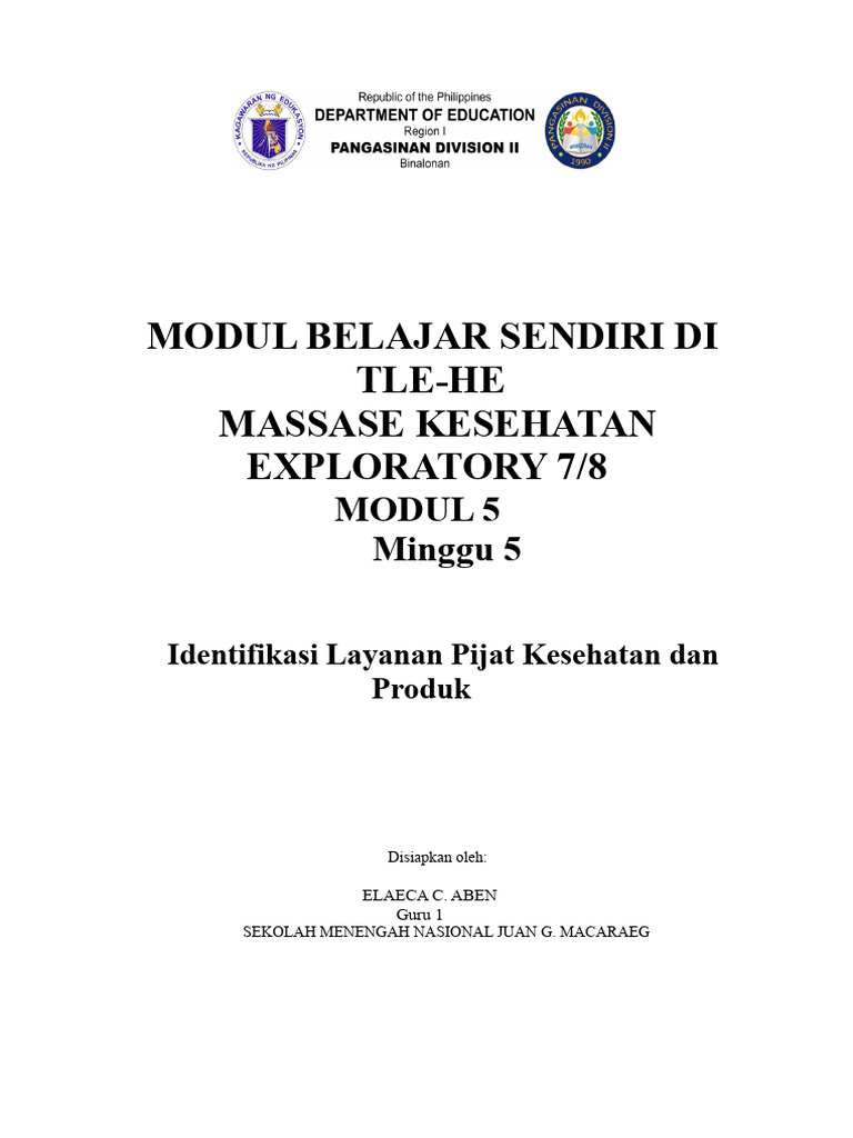 Q2 WellnessMassageExploratory Module5 | PDF