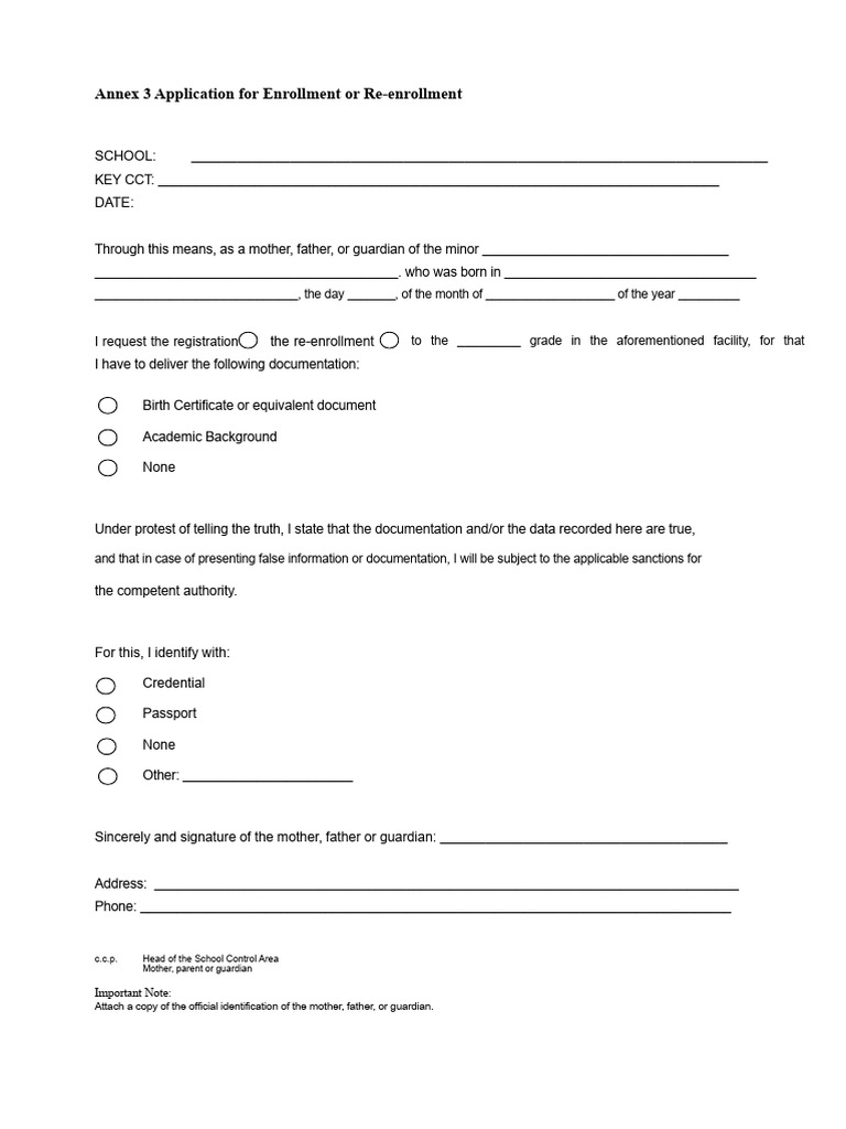 02-Annex 3 Application For Registration or Re-Registration | PDF