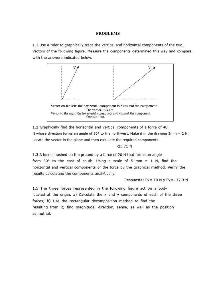 Vector Problems Biophysics C.T.B. | PDF | Norm (Mathematics ...