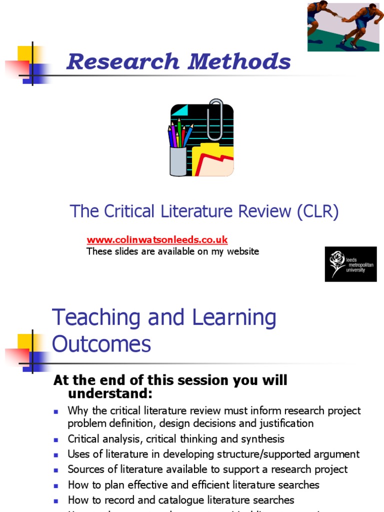 Understanding Critical Literature Reviews | PDF | Literature Review ...
