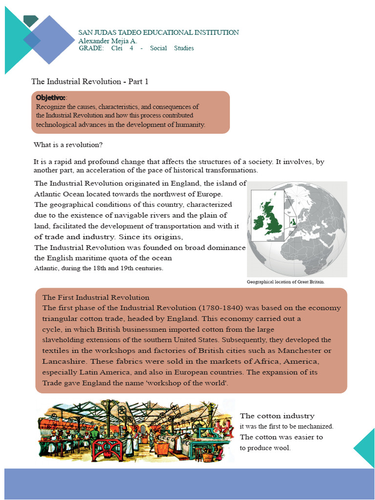 The Industrial Revolution - Workshop Clei 4 | PDF | Industrial ...