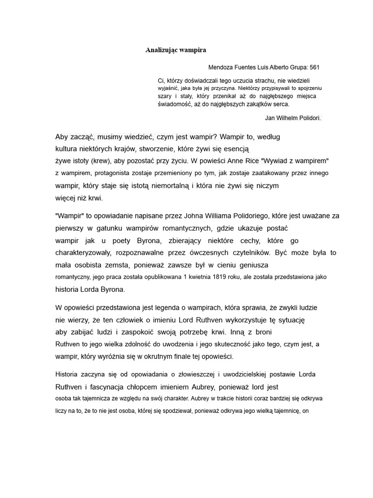 Wampir | PDF