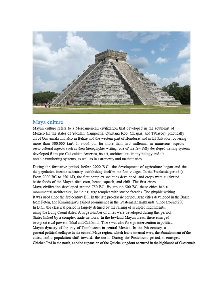 Overview of Maya Civilization History | PDF | Maya Civilization ...