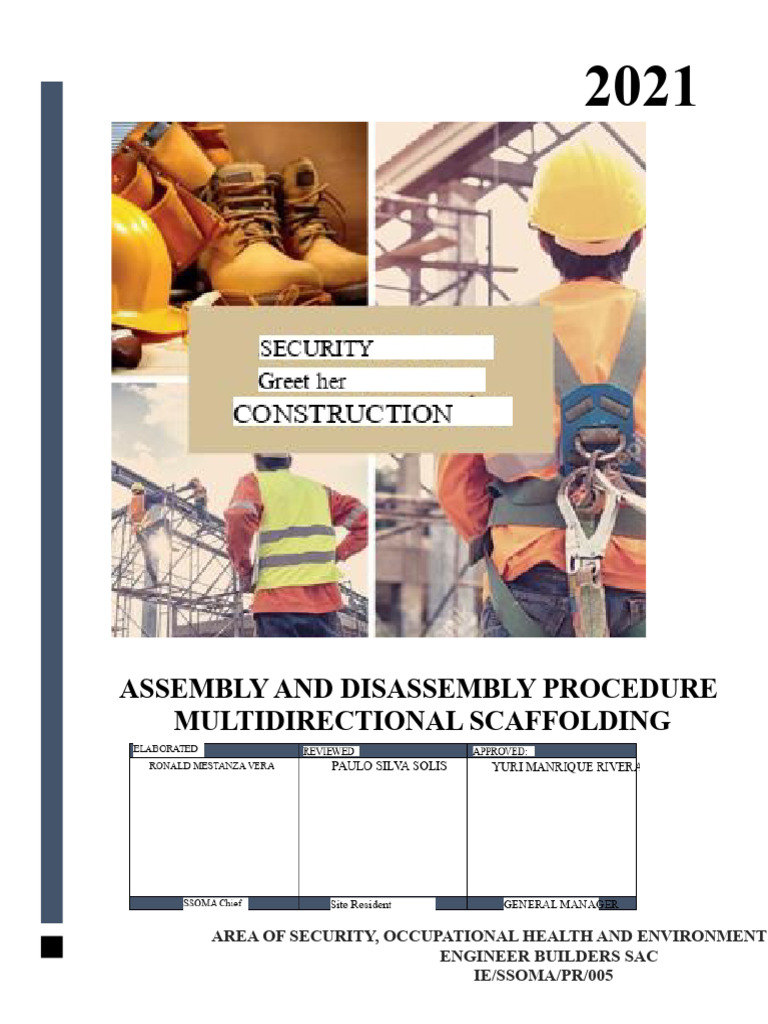 Multidirectional Scaffolding Procedures | PDF | Scaffolding ...
