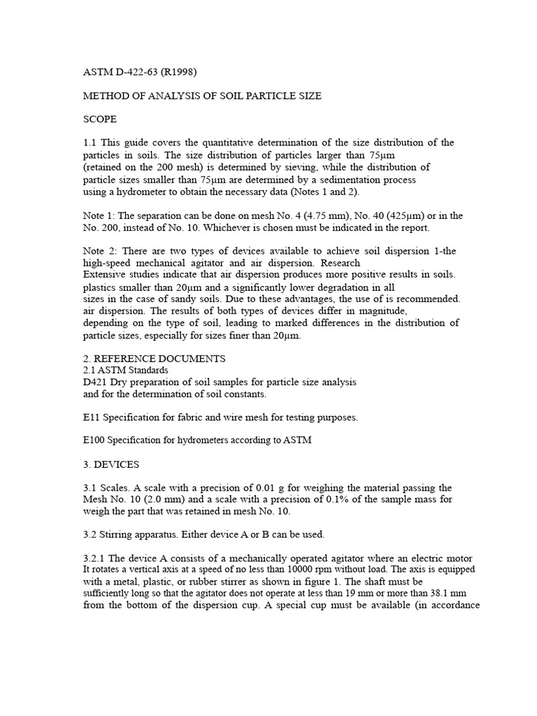 ASTMD-422 in Spanish | PDF | Viscosity | Density
