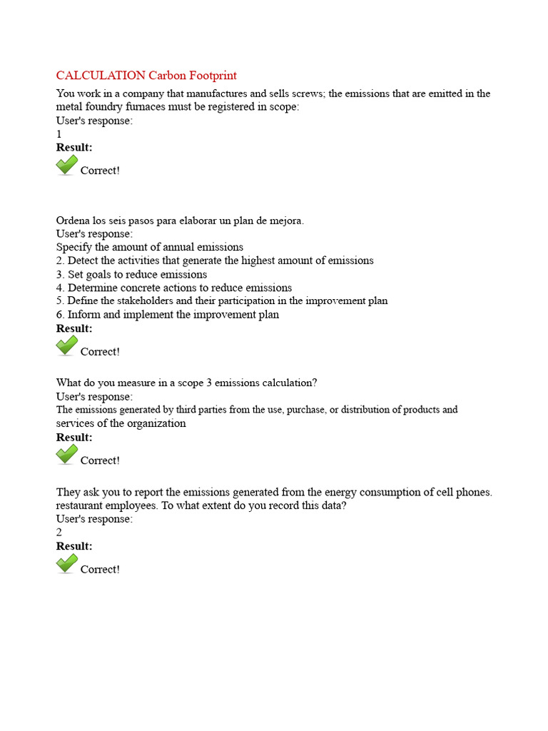 Carbon Footprint Calculation Guide | PDF | Carbon Footprint | Climate ...