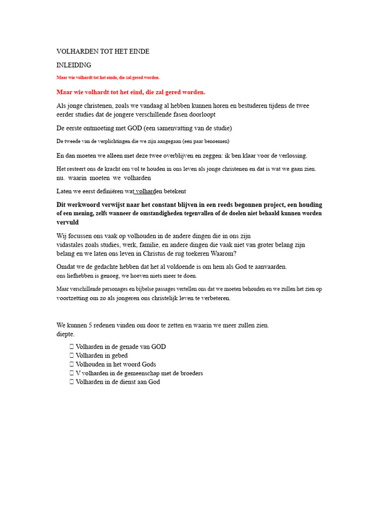 De Volharding Van de Jongeren | PDF