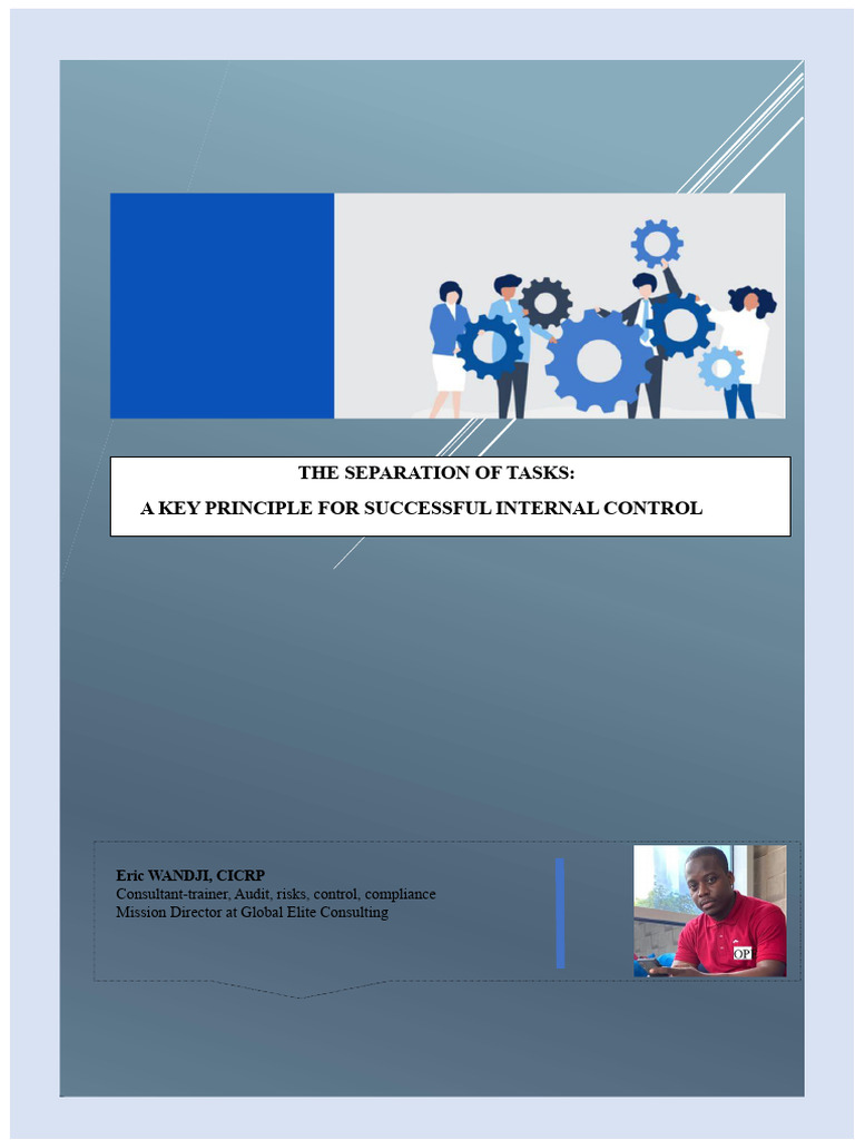 The Importance of Segregation of Duties in Control | PDF | Internal ...