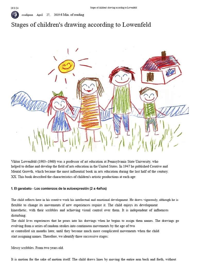Lowenfeld's Stages of Children's Drawing | PDF | Drawing | Thought