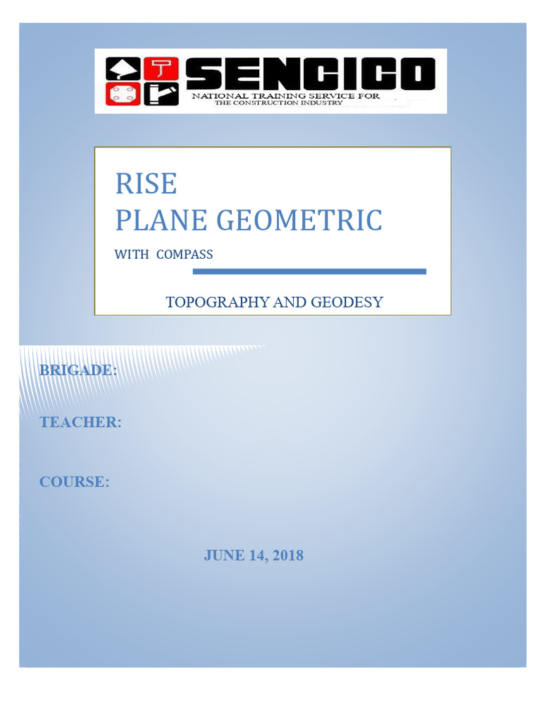Topographic Survey Using Compass Techniques | PDF | Surveying | Compass