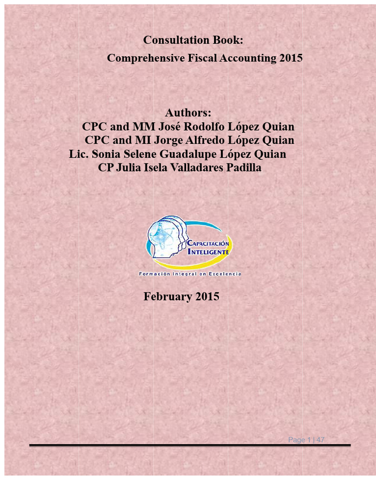 Comprehensive Tax Accounting Book 2015 | PDF | Balance Sheet | Equity ...