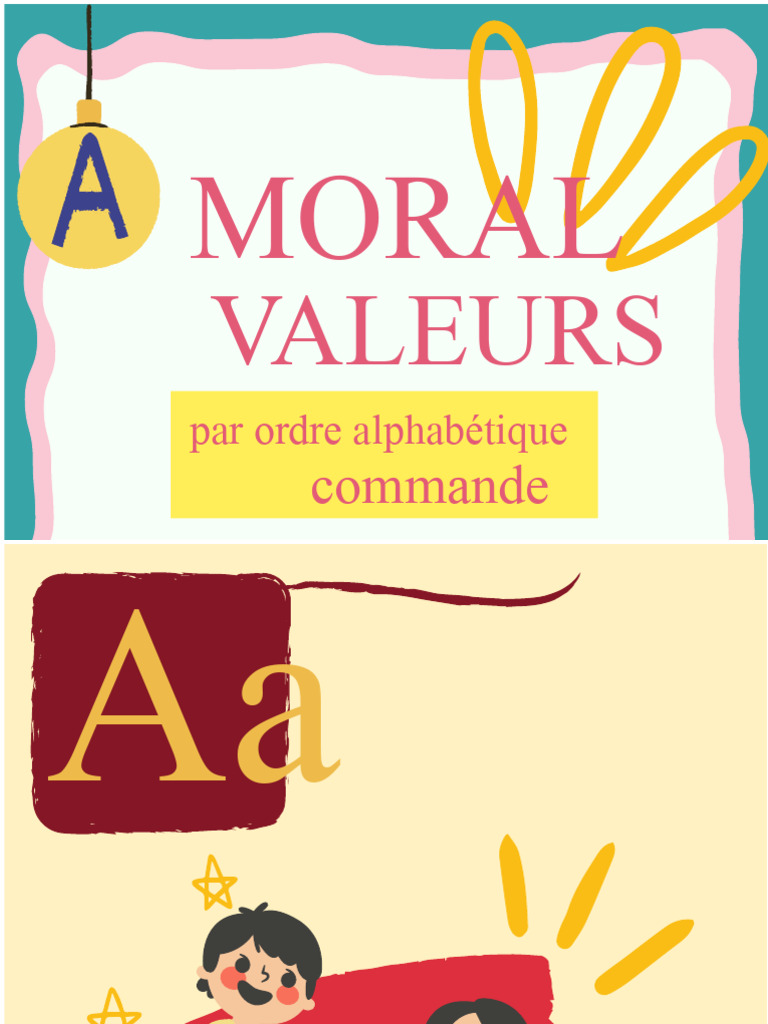 Valeurs morales par ordre alphabétique | PDF