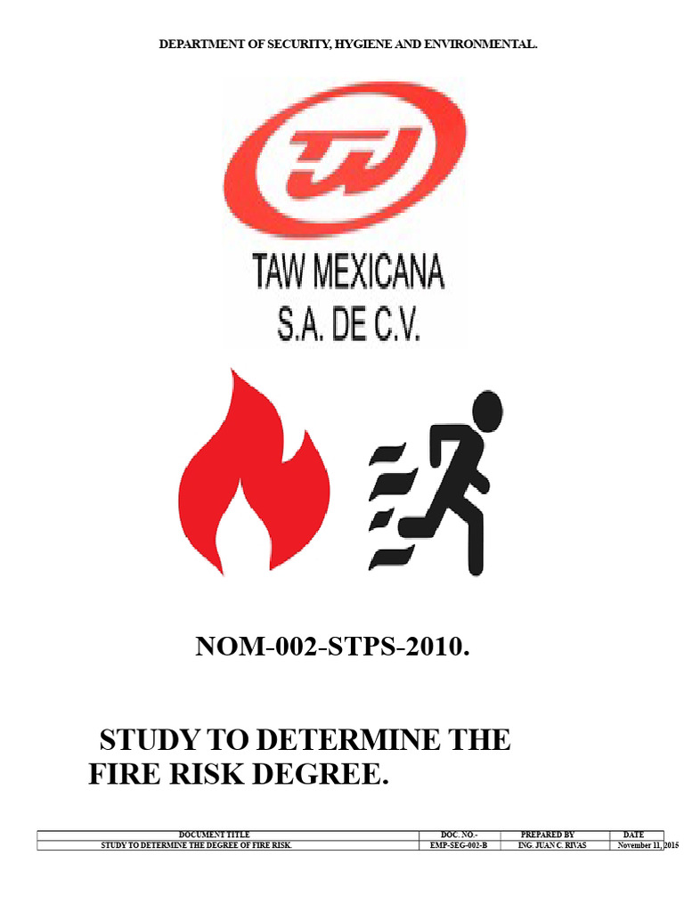 Study To Determine The Degree of Fire Risk | PDF | Fires | Materials