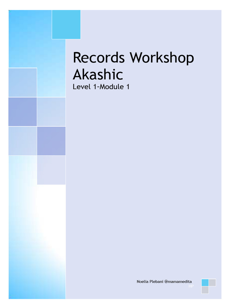 Akashic Records Level 1 | PDF | Mantra | Plane (Esotericism)