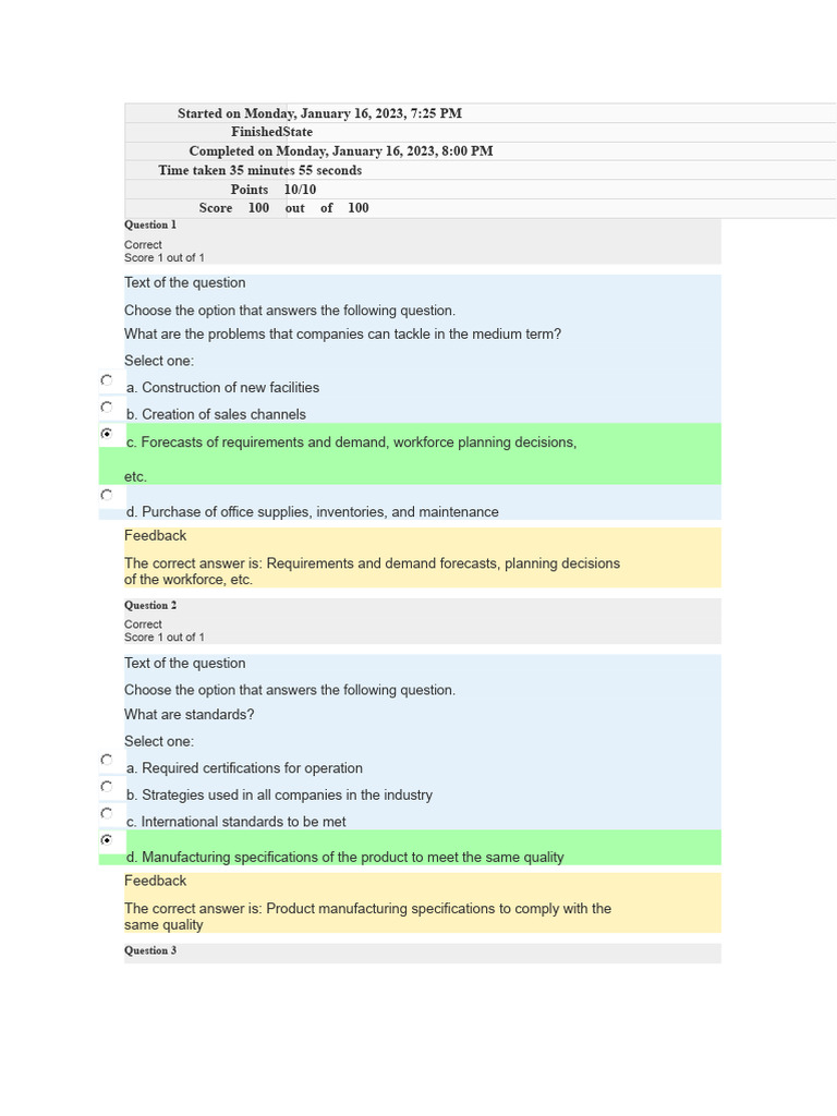 Basic Concepts Questionnaire EA1 | PDF | Industrial Engineering | Business