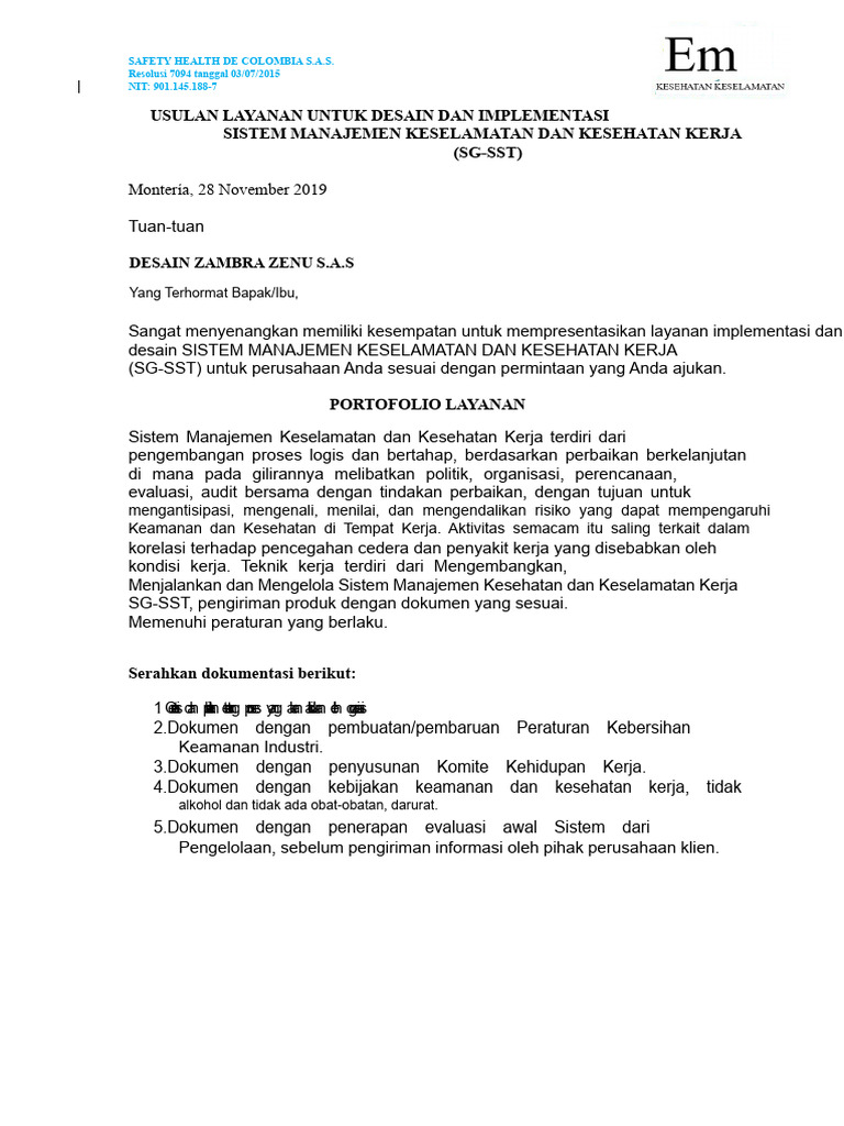 Brosur Keselamatan SG-SST PDF | PDF