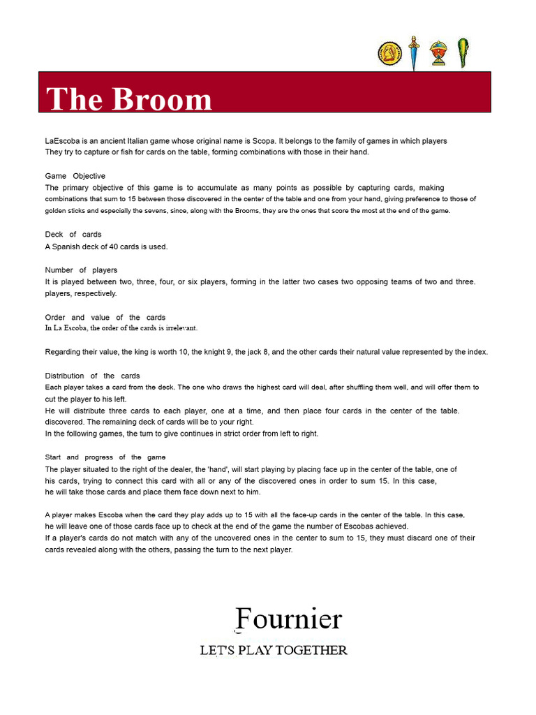 Regulations of The Broom | PDF | Consumer Goods | Board Games
