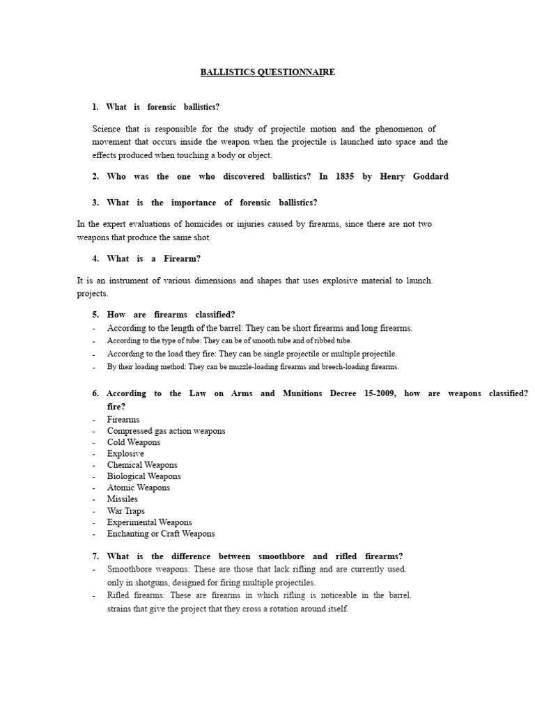 Forensic Ballistics Overview and Analysis | PDF | Cartridge (Firearms ...