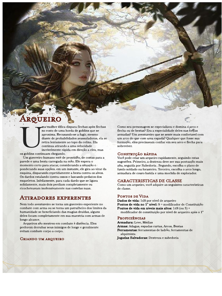 Class - Archer | PDF | Shooting | Projectiles
