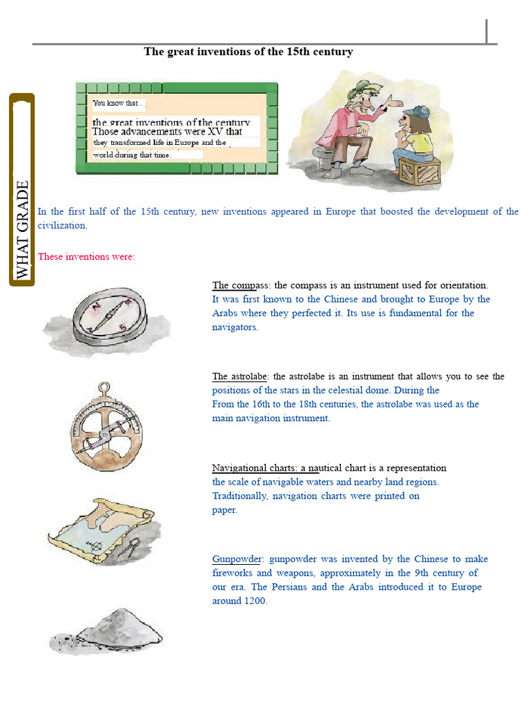 Key Inventions of the 15th Century | PDF | Age Of Discovery
