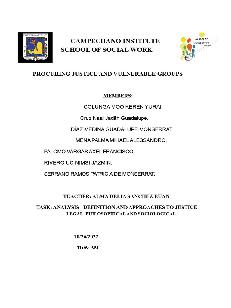 Analysis of The Approaches To Justice | PDF | Justice | Crime & Violence