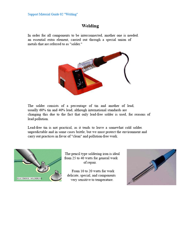 Soldering With A Soldering Iron | PDF | Soldering | Welding