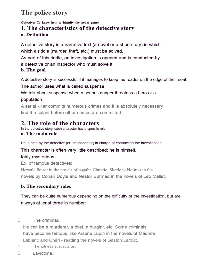 Understanding Detective Stories | PDF | Detective Fiction