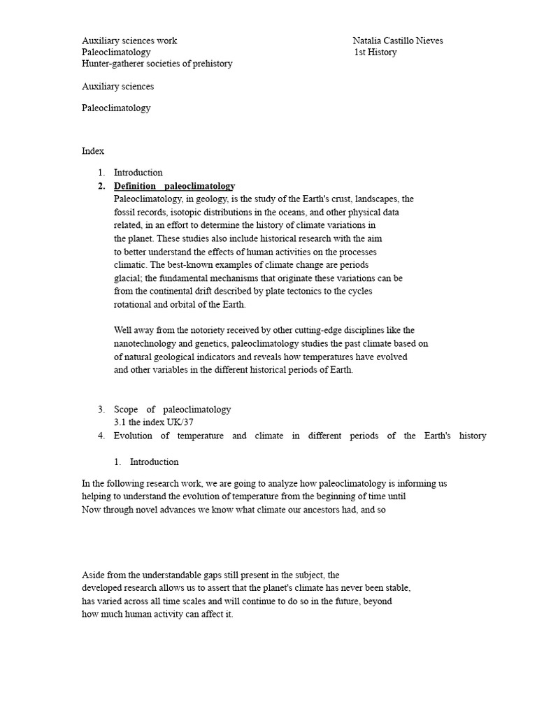 Paleoclimatology | PDF | Climate | Greenhouse Effect