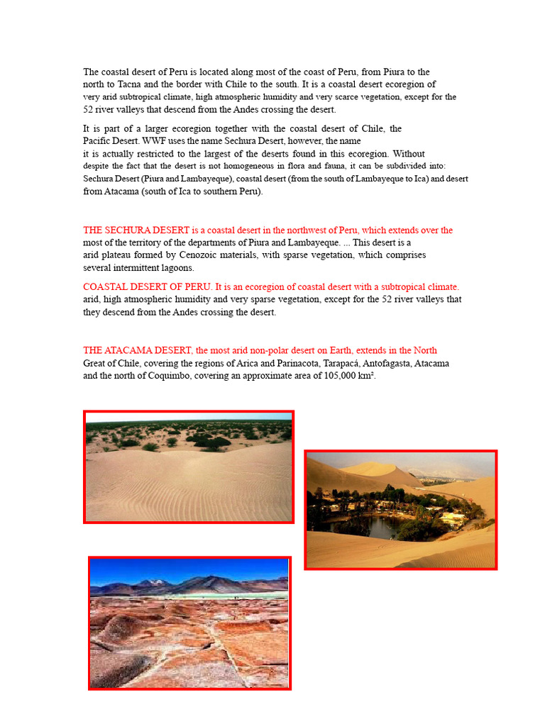 Deserts of Peru | PDF