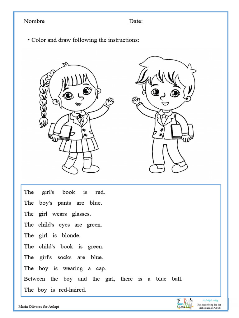 Coloring Instructions | PDF