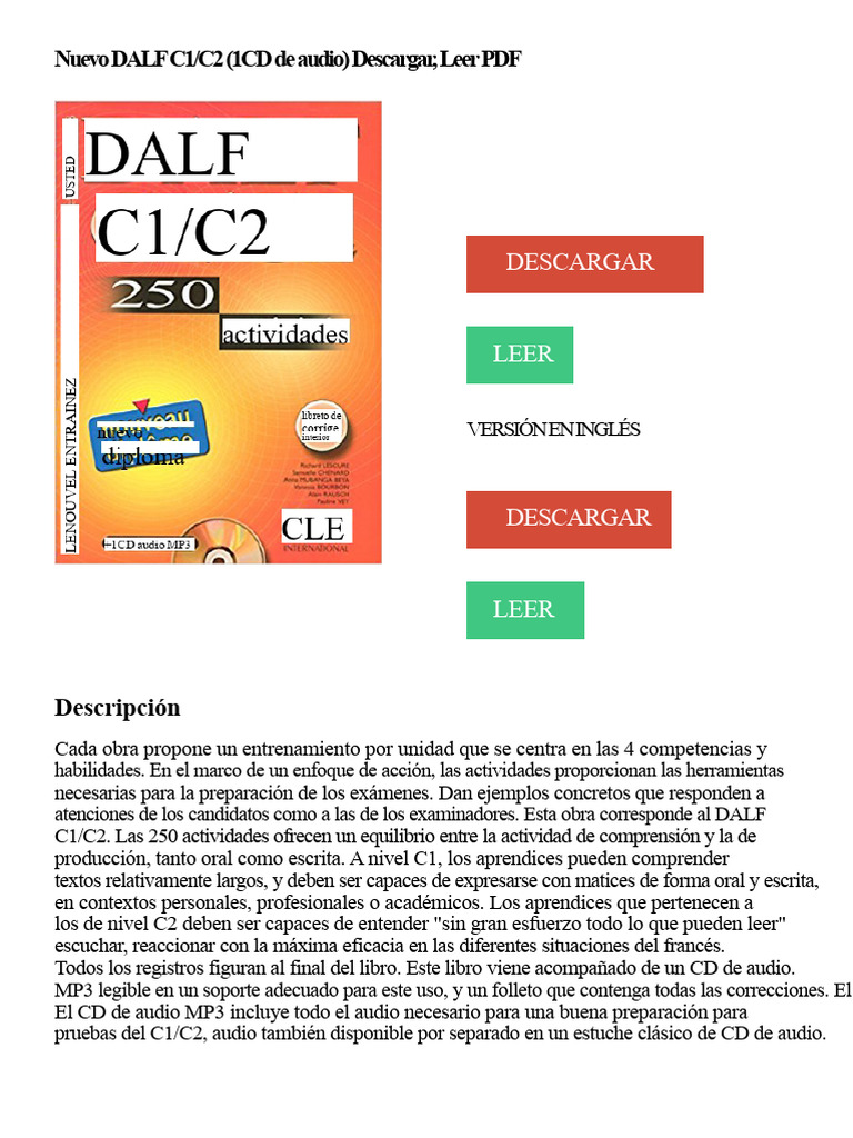 Dalf c1 c2 | PDF | Disco compacto | Tecnología digital