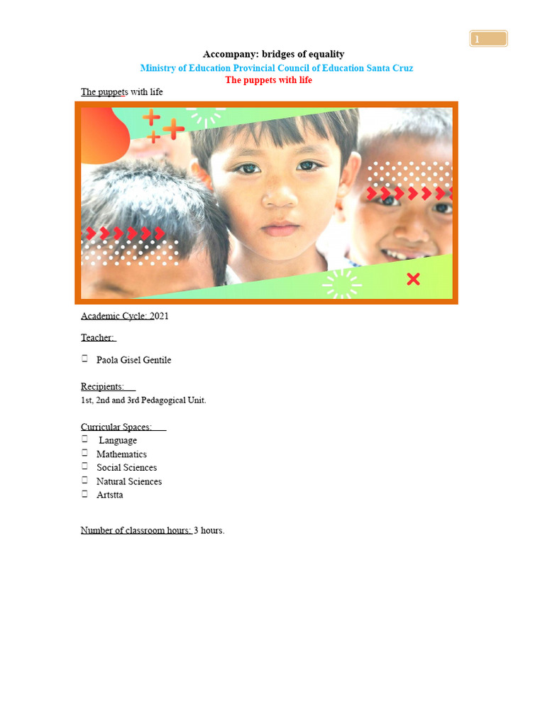 Puppet Project | PDF | Knowledge | Theatre