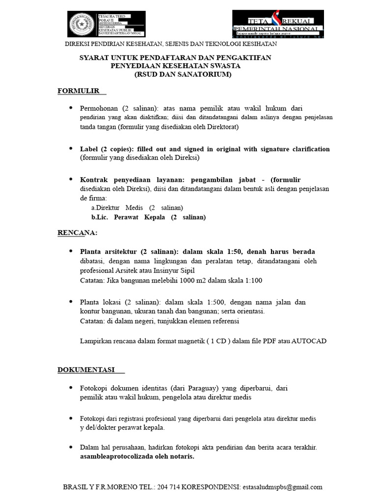Persyaratan Rumah Sakit Dan Sanatorium Swasta | PDF